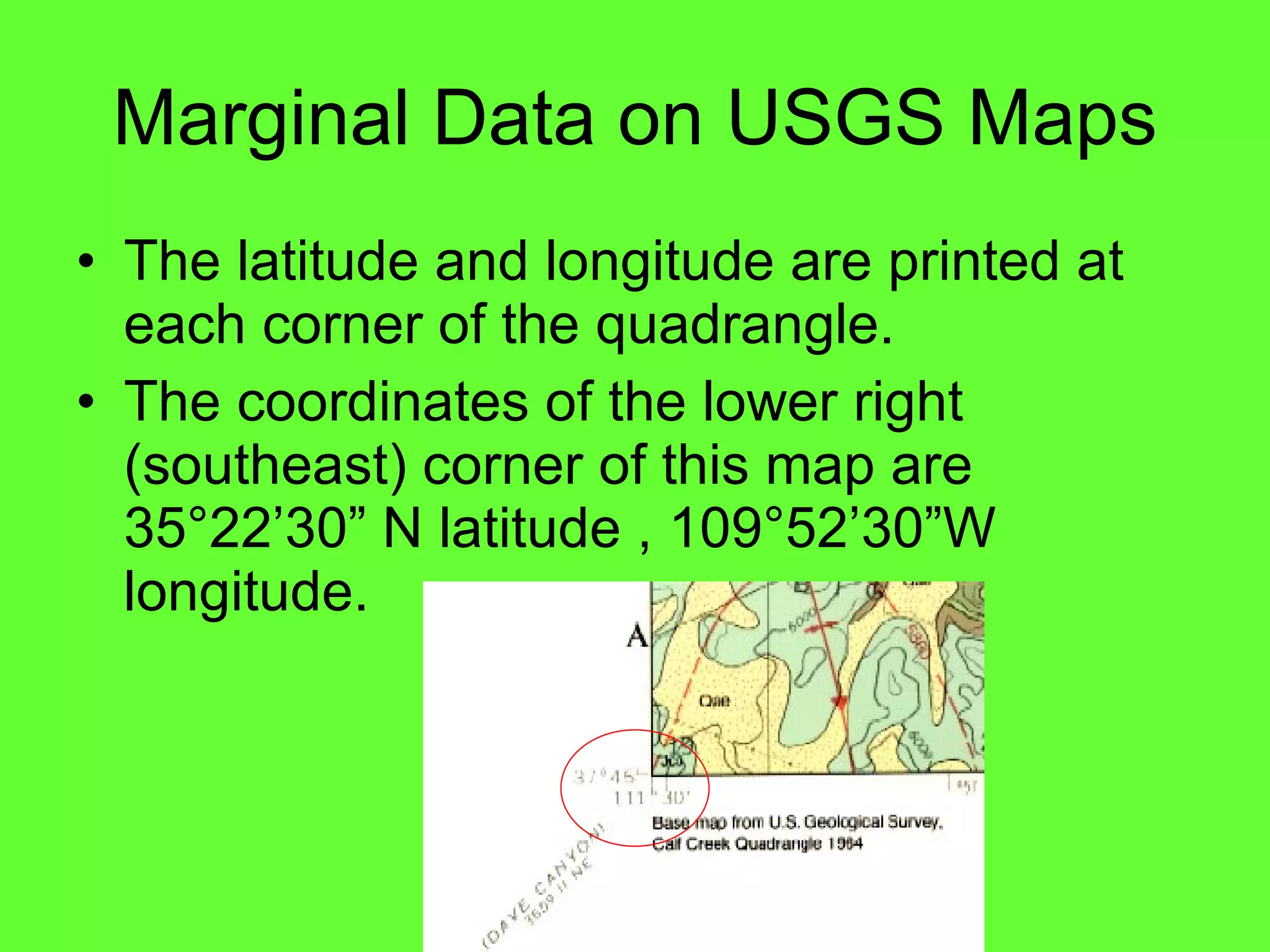 Lab five us geological survey topographic maps & us public | PPT