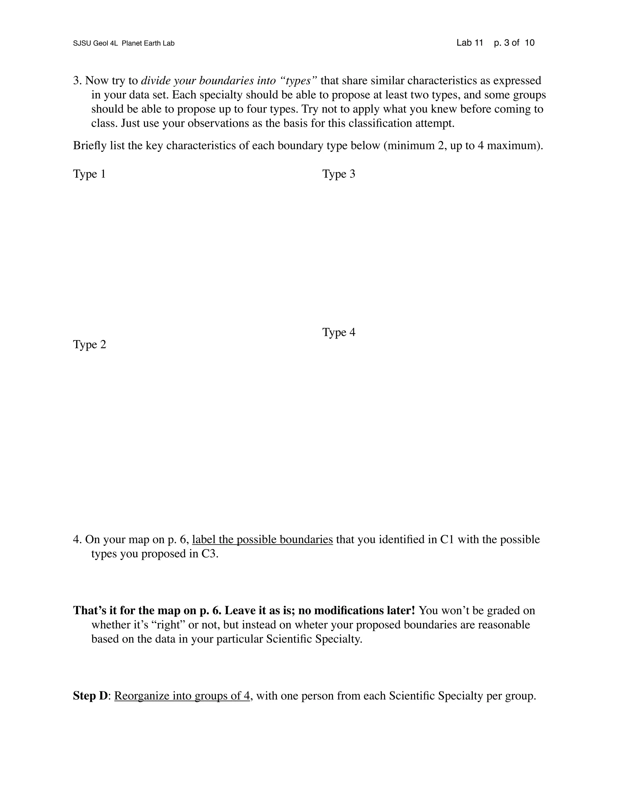 Lab for plate boundaries | PDF