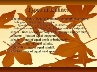 Lab four isolines and contour lines | PPT