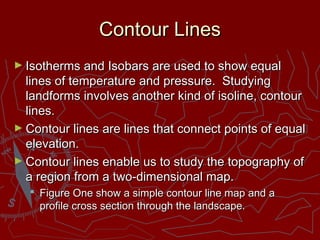 Lab four isolines and contour lines | PPT