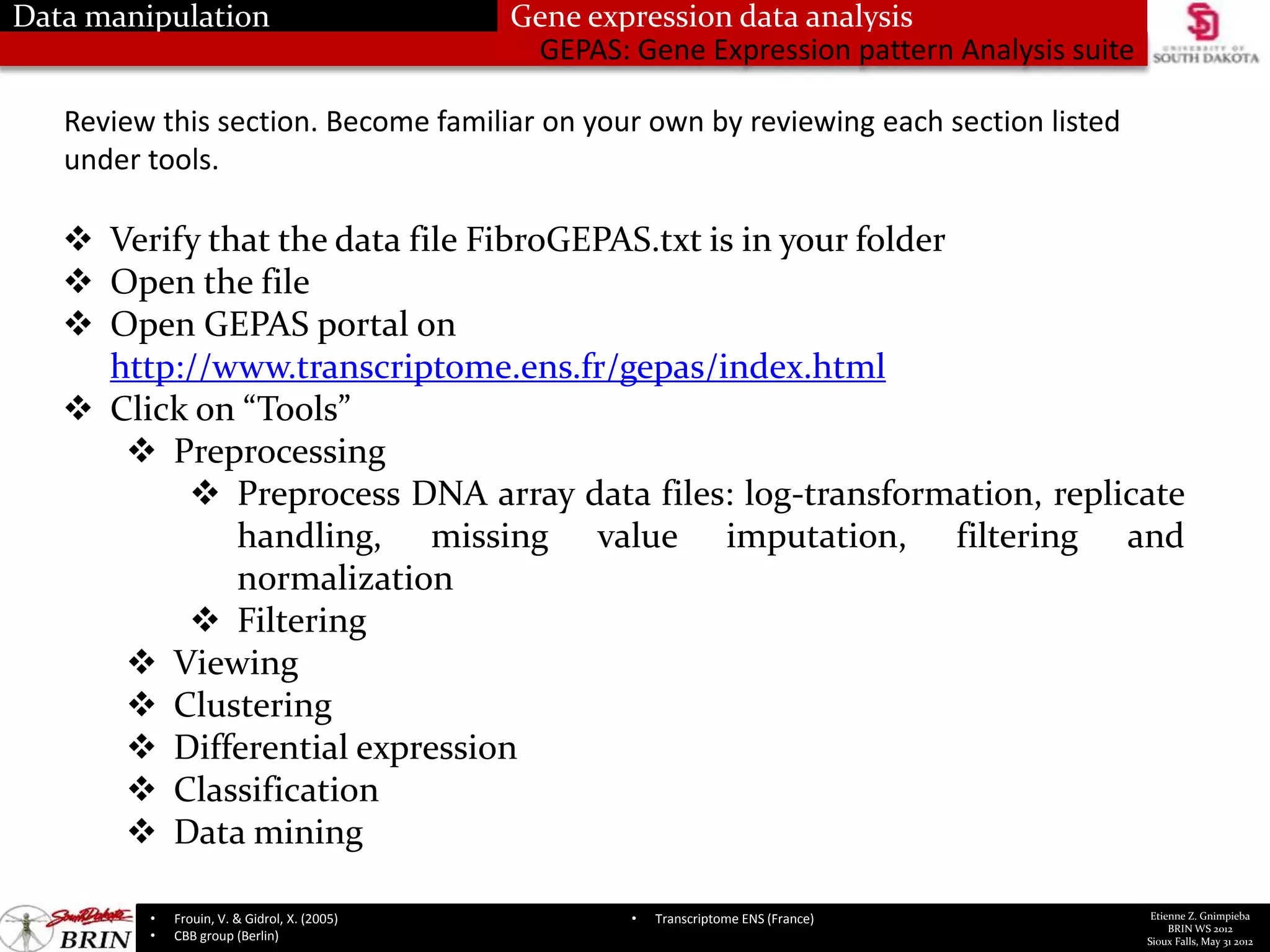 Lab Gene Expression Data Analysis | PPTX