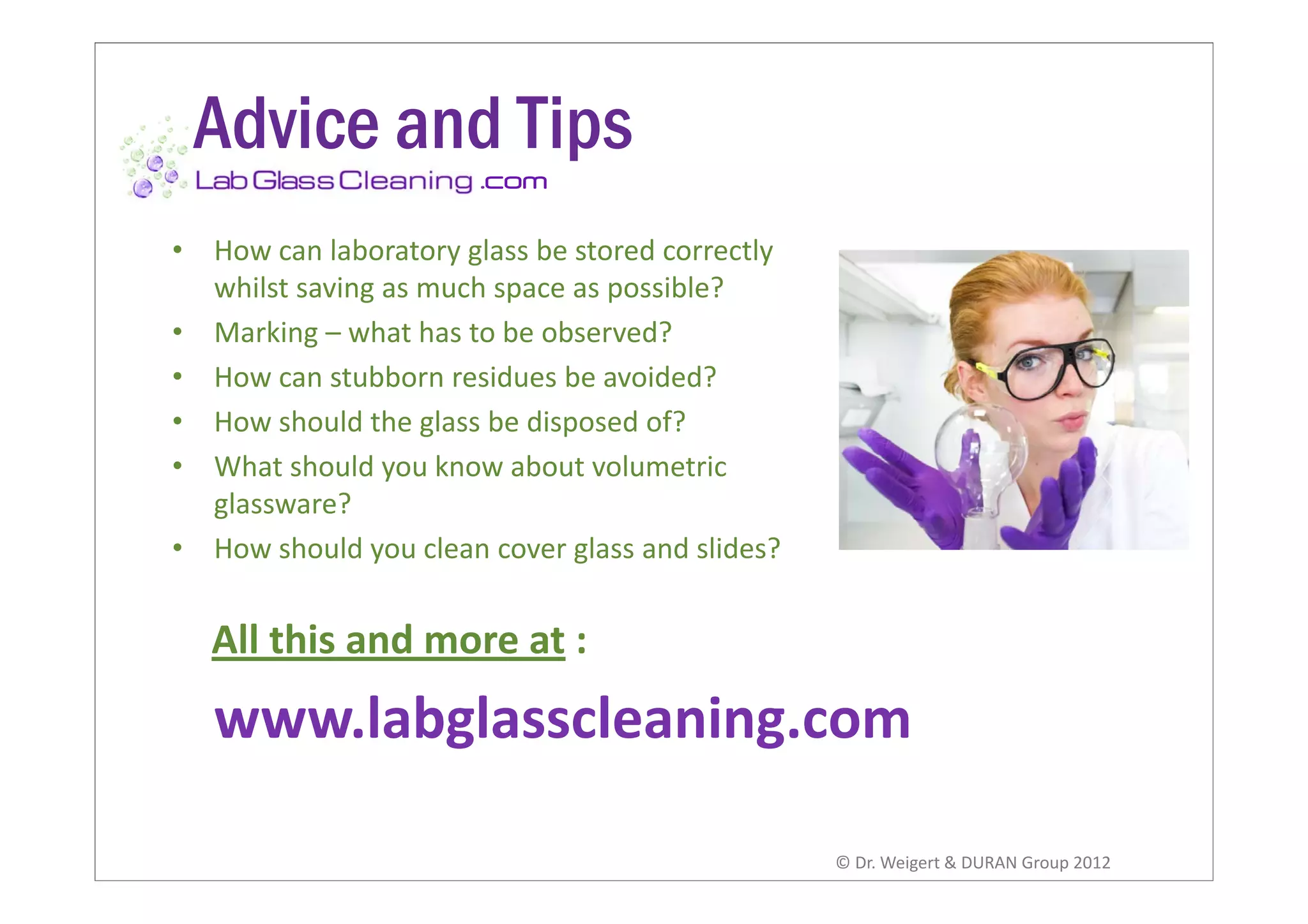 Lab glass cleaning | PDF
