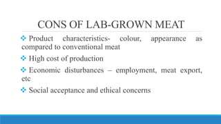 LAB GROWN MEAT.pptxn | PPTX