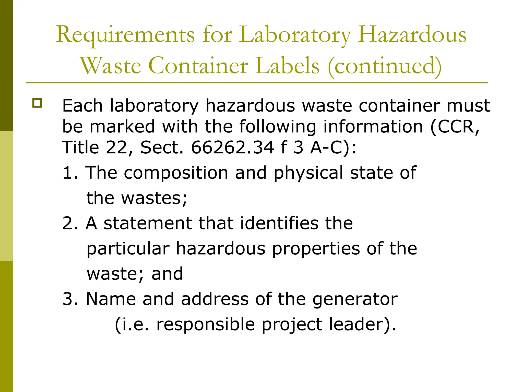Lab hazard identify and prevent presentation | PPT