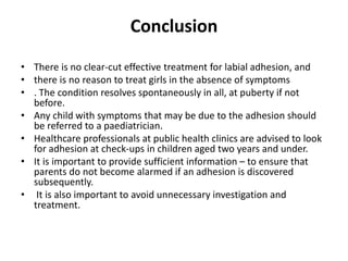 Labial adhesion | PPTX