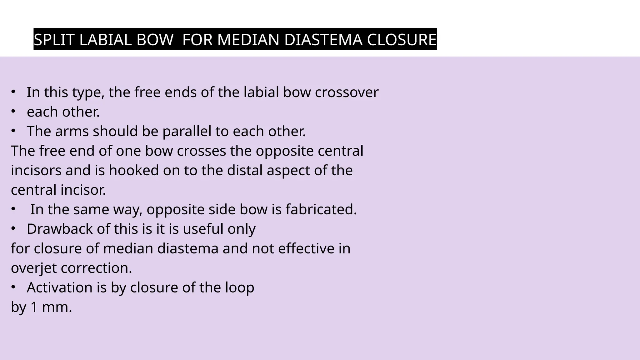 LABIAL BOW.pptx orthodontics required for bds | PPTX