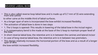 LABIAL BOW.pptx orthodontics required for bds | PPTX