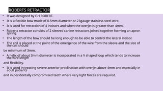 LABIAL BOW.pptx orthodontics required for bds | PPTX