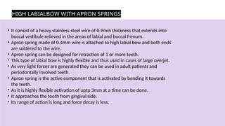 LABIAL BOW.pptx orthodontics required for bds | PPTX