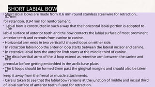 LABIAL BOW.pptx orthodontics required for bds | PPTX