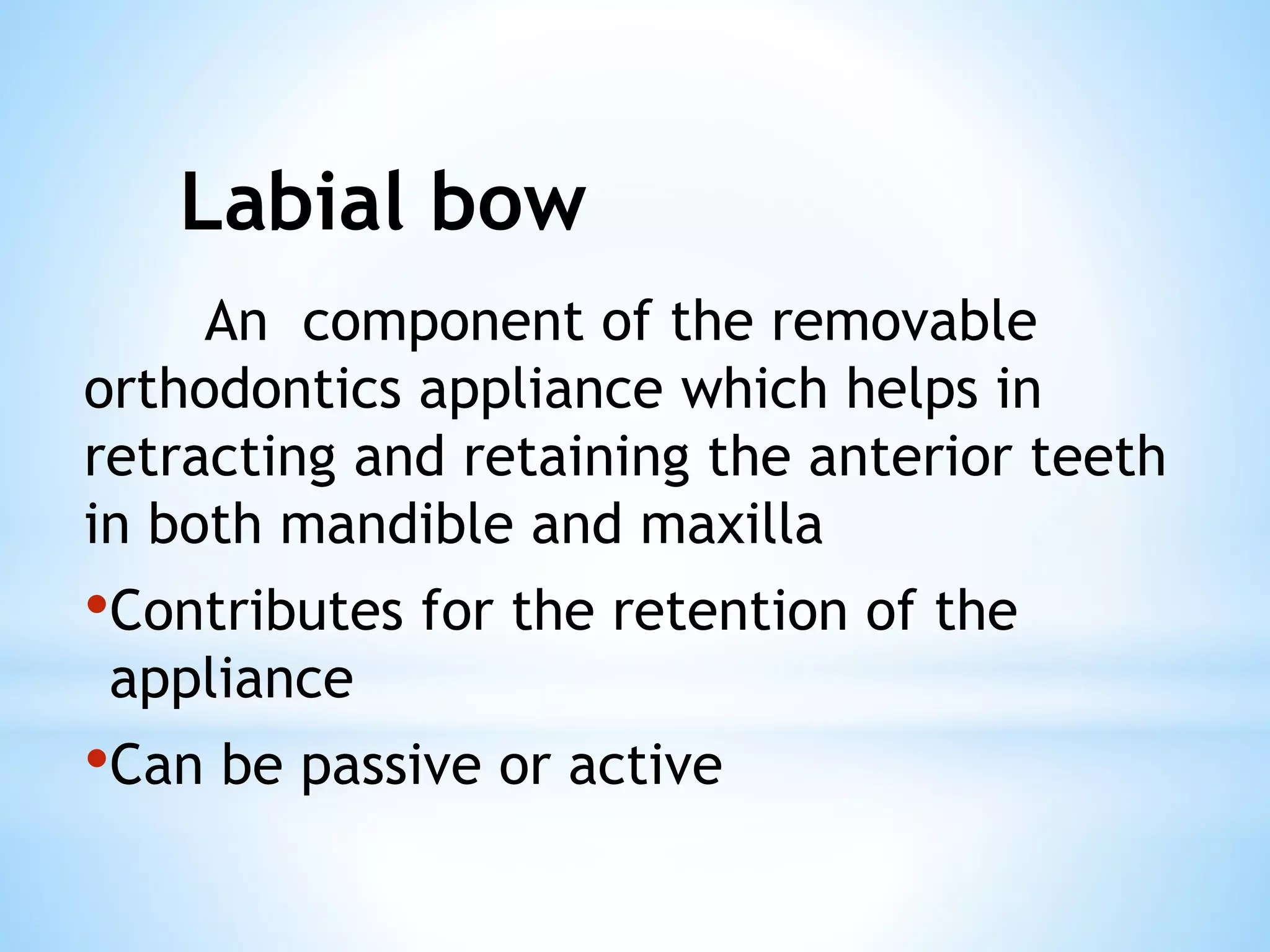 Labial bows | PPTX