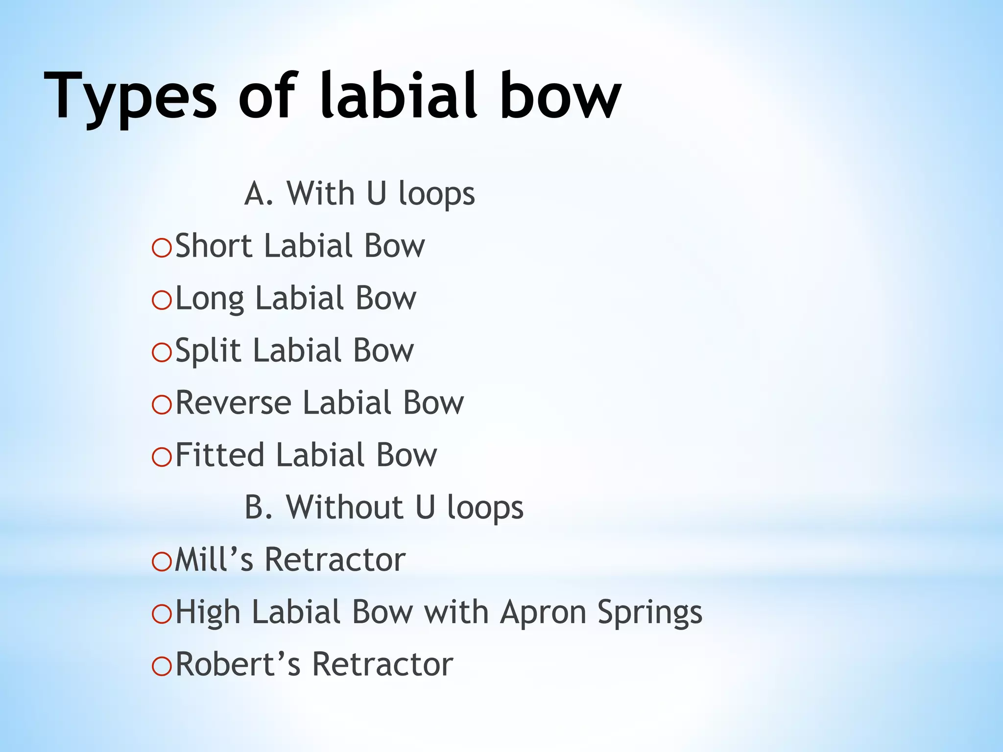 Labial bows | PPTX