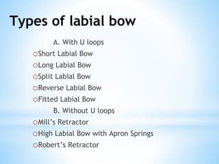 Labial bows | PPTX