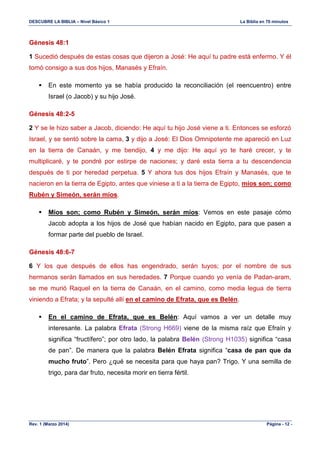 La biblia en 70 minutos | PDF