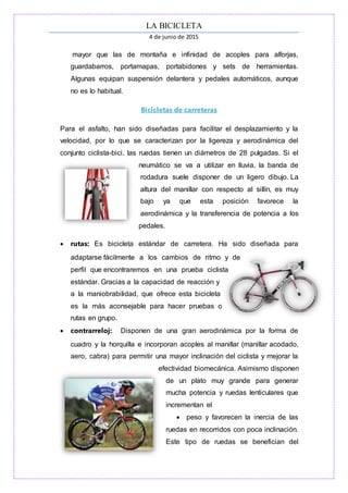 origen y detalles de la bicicleta | DOCX