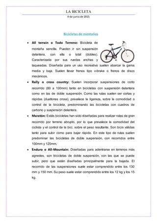 origen y detalles de la bicicleta | DOCX