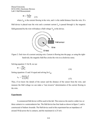 Lab ii hall measurement | DOC