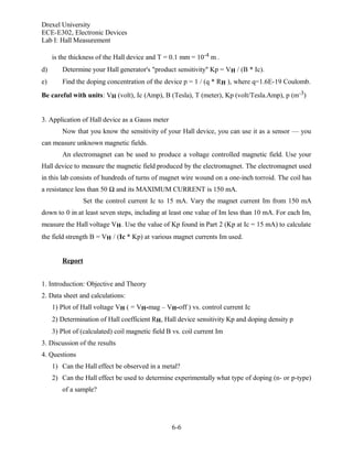 Lab ii hall measurement | DOC