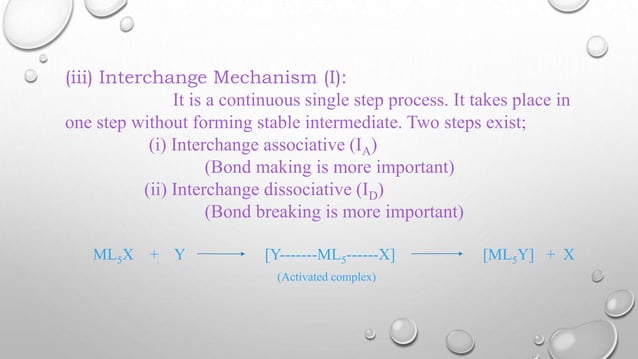 Labile & inert and substitution reactions in octahedral complexes ...