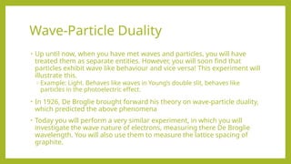 Lab In A Box _ Electron Diffraction experiment | PPTX