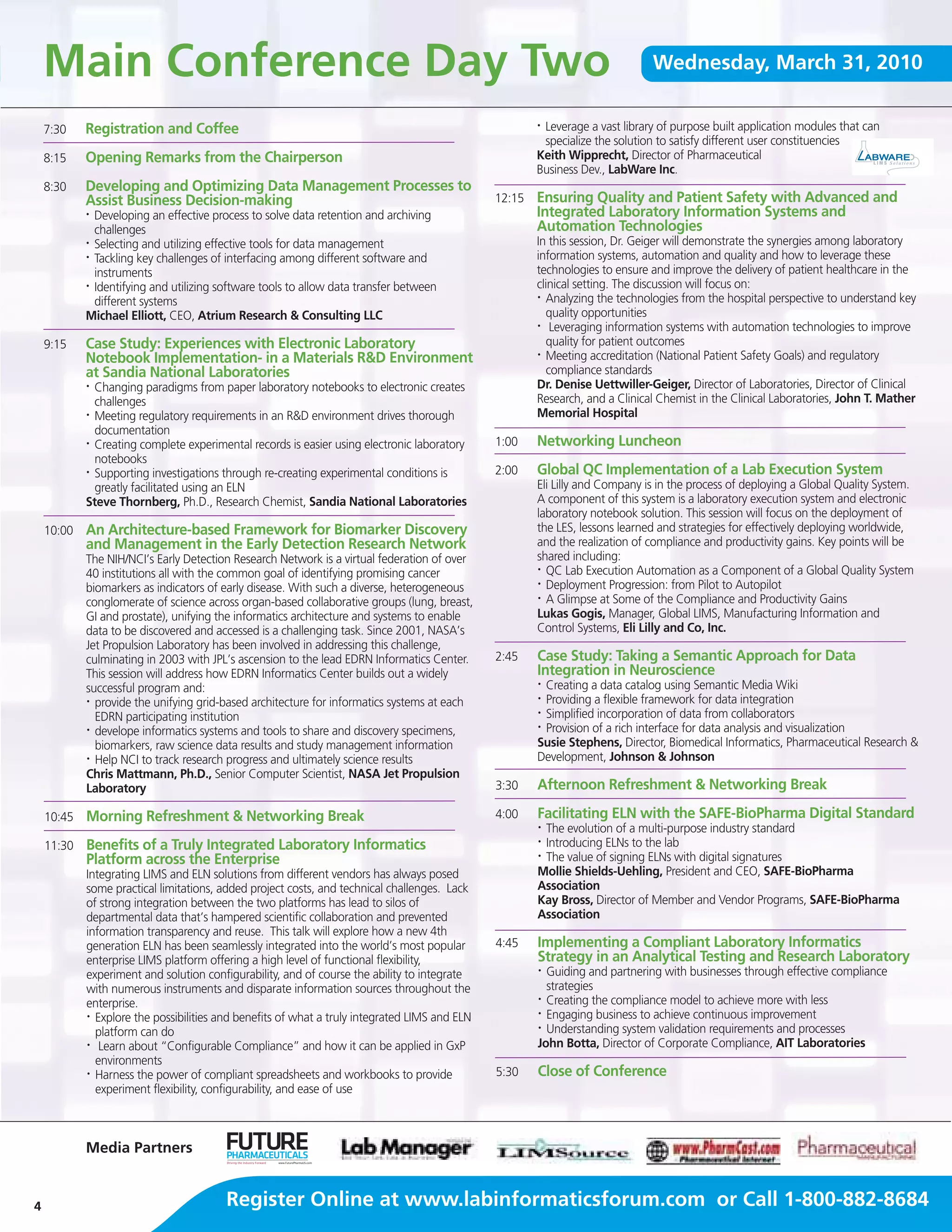 Laboratory Informatics 2010 | PDF