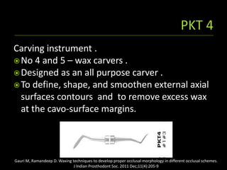 Lab instruments in prosthodontics | PPTX