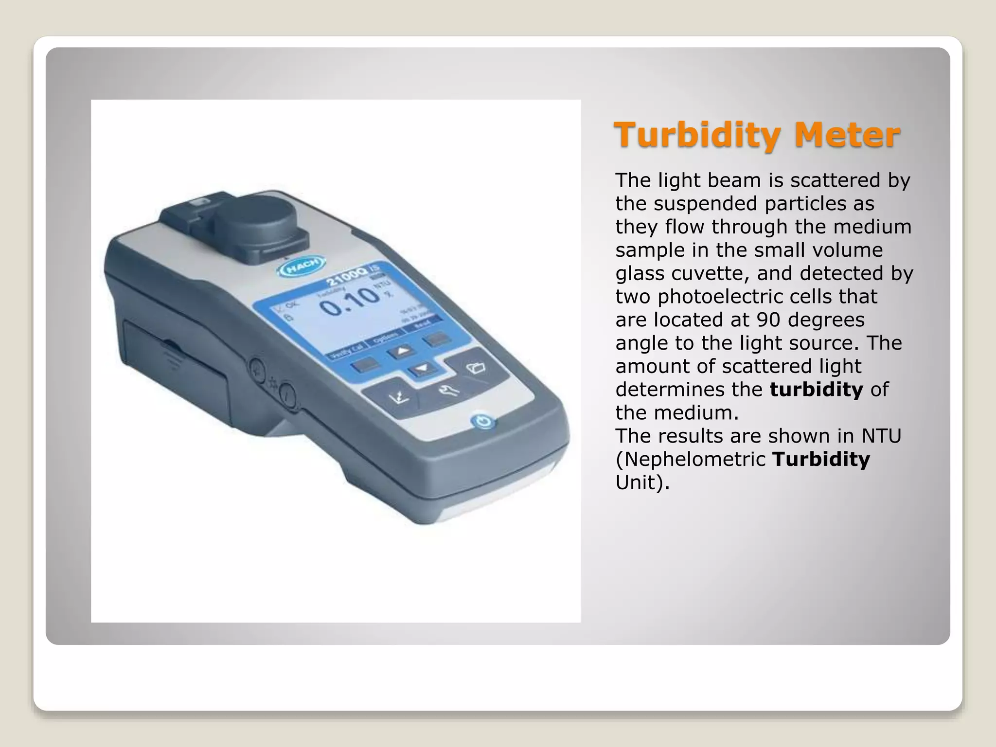 Lab instruments & techniques (Water Treatment Plant) | PPTX