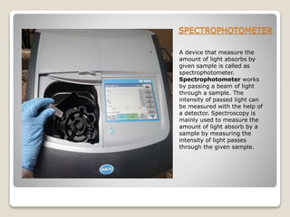 Lab instruments & techniques (Water Treatment Plant) | PPTX