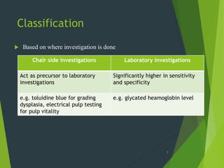 Lab investigations and interpretations in periodontics | PPTX
