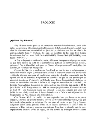 La biografía de Etty Hillesum - Michael Davide Semeraro | PDF