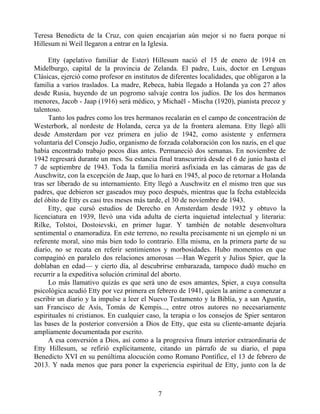 La biografía de Etty Hillesum - Michael Davide Semeraro | PDF