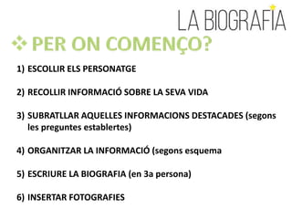 La biografia ILEC 6è | PPTX