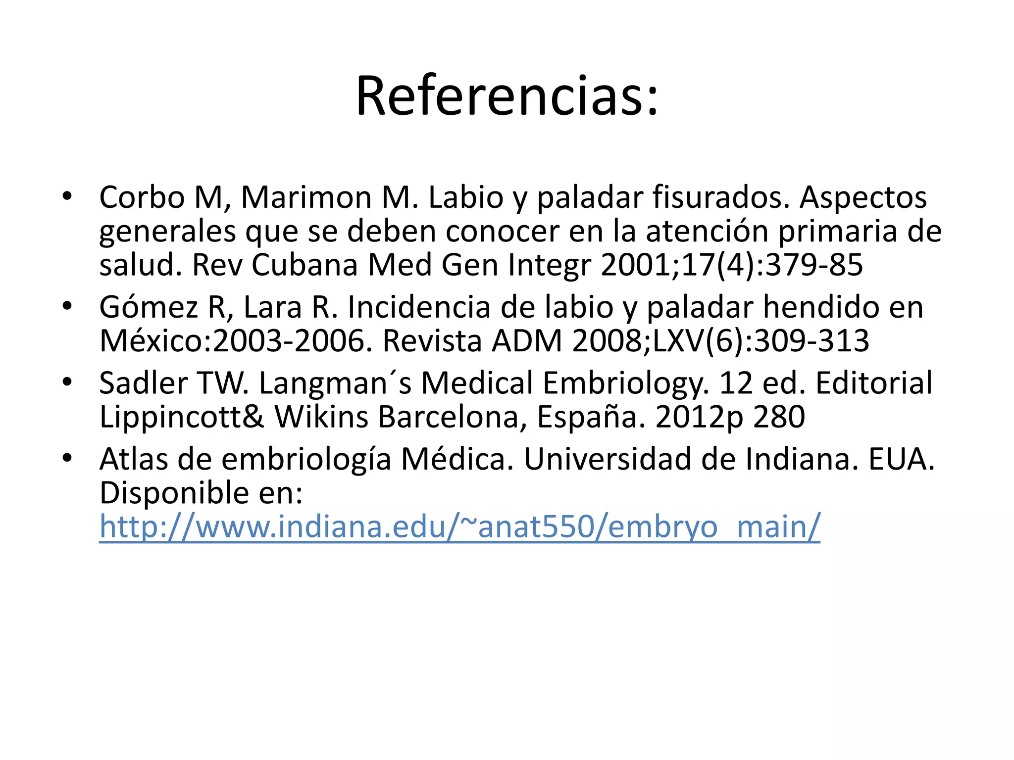 Labio paladar hendido | PPTX