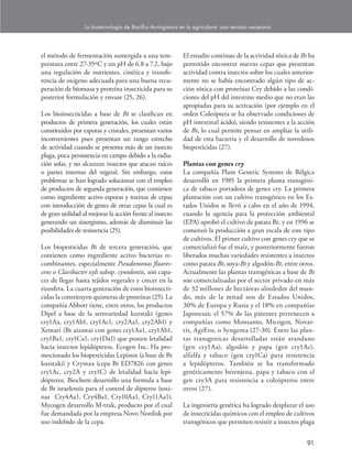 La biotecnología de Bacillus Thuringiensis en la agricultura.pdf