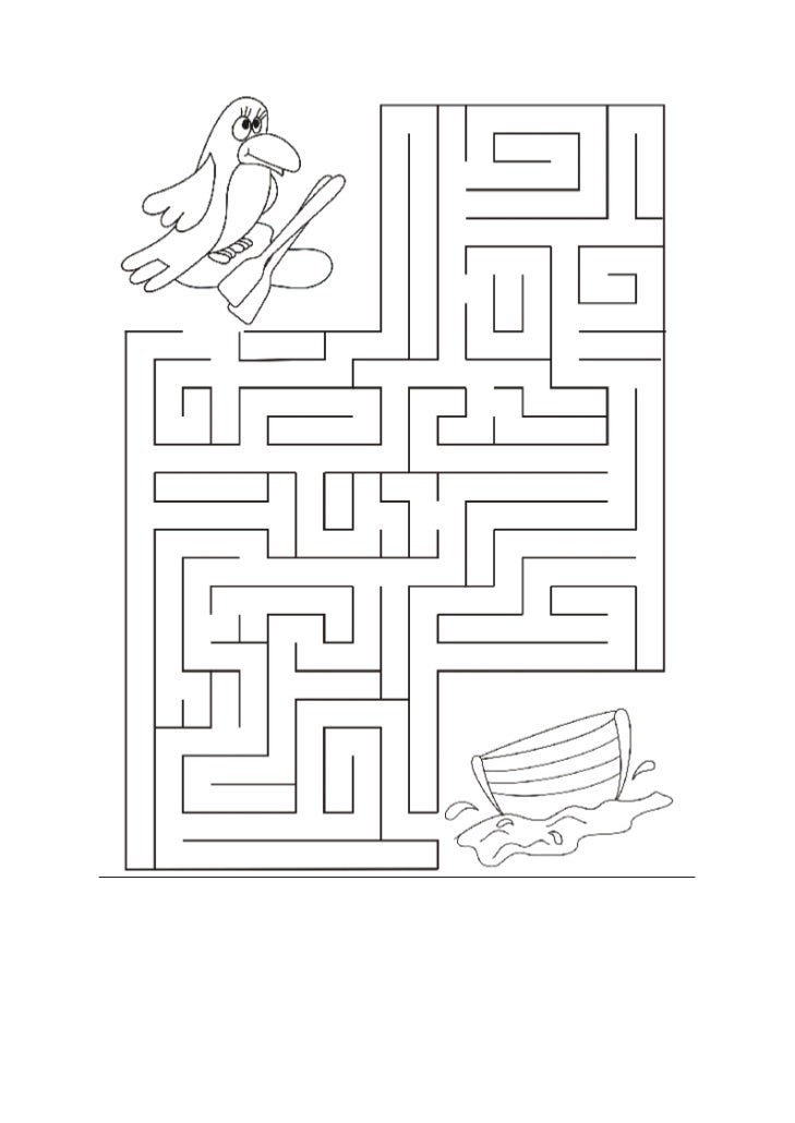 Labirinti, razlike, bojanke -1.raz