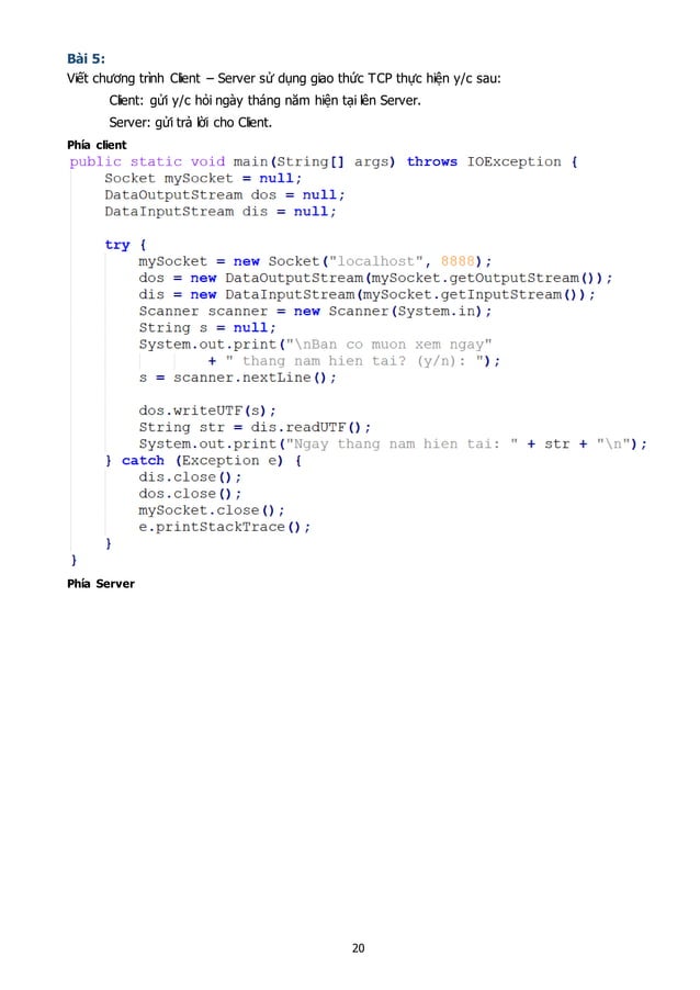 Lab lap trinhmang_v3 | PDF