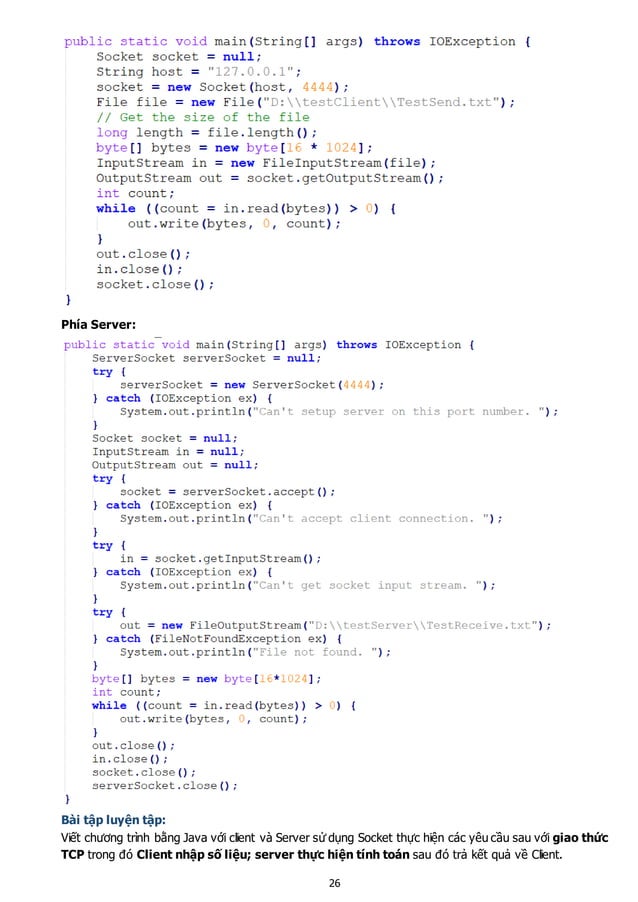 Lab lap trinhmang_v3 | PDF