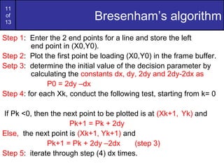 Lab lecture 2 bresenham | PPT