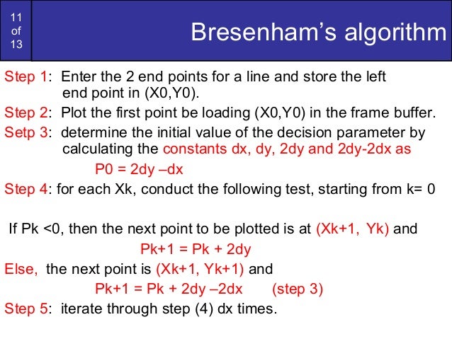 Lab Lecture 2 Bresenham
