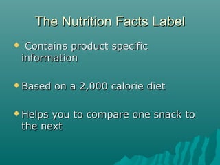 Nutrition Label | PPT