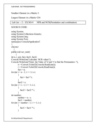 .net progrmming part2 | PDF