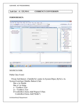 .net progrmming part4 | DOCX