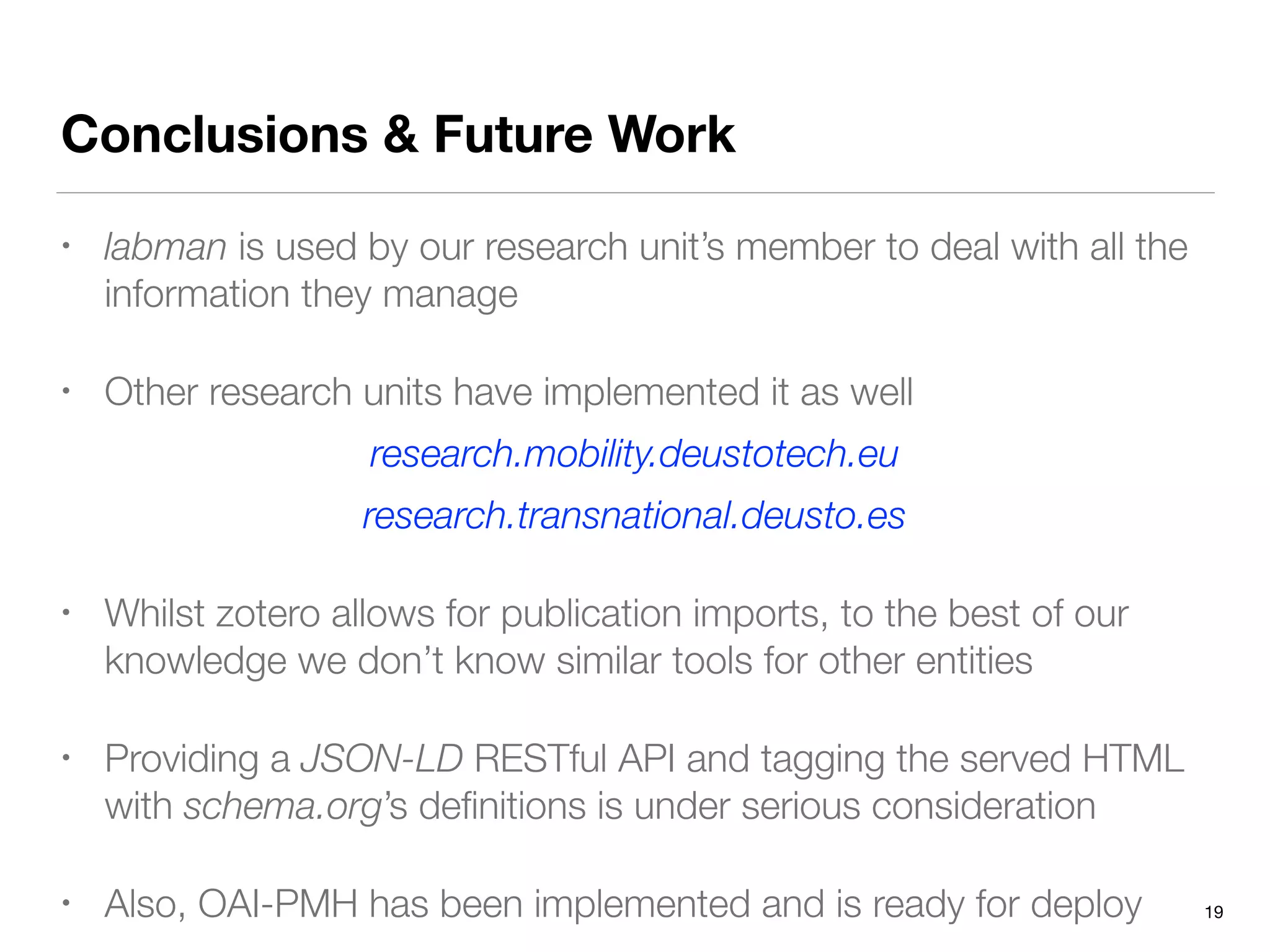 Labman: a Research Information System to Foster Insight Discovery Through Visualizations | PPT