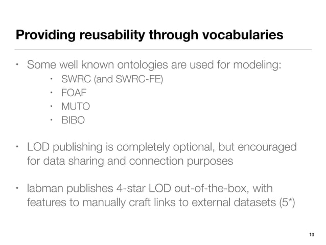 Labman: a Research Information System to Foster Insight Discovery Through Visualizations | PPT