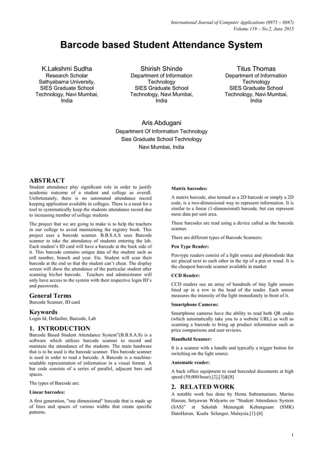 lab access and management using barcode scanner | PDF | Educational ...