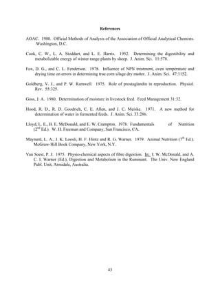 Animal Feed Laboratory | PDF