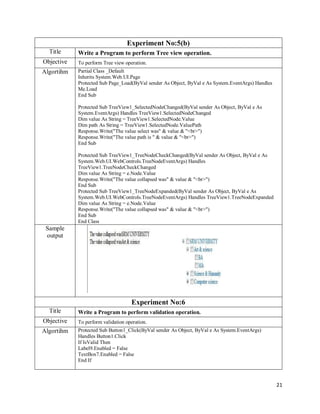 Asp.net Lab manual | PDF