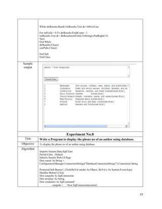 Asp.net Lab manual | PDF