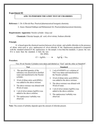 LAB MANUAL ANALYSIS Pharmaceutical Analysis BP 1ST SEMESTER | PDF