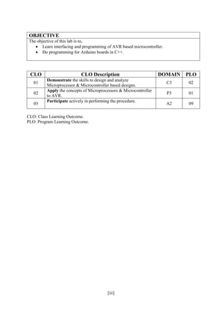 Lab Manual Arduino UNO Microcontrollar.docx